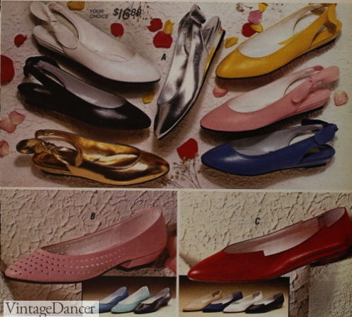 80s Shoes, Sneakers, Boots, Heels, Jelly Flats | 1980s Shoes