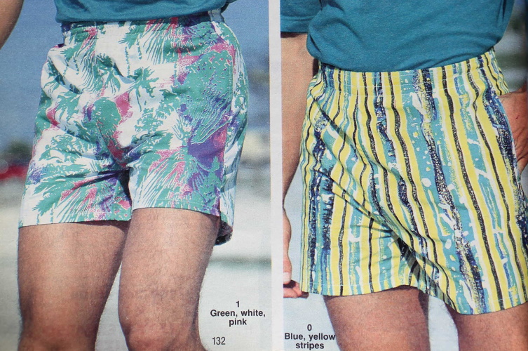 Retro Men's Swim Trunks - 1960s, 1970s, 1980s History