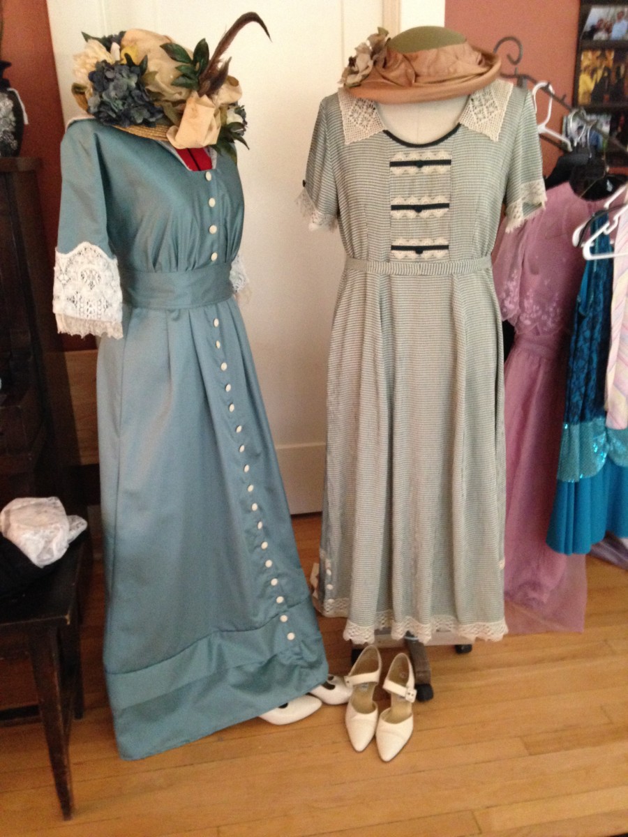 1914-1918 Costume Ideas- Civilian Dresses WWI