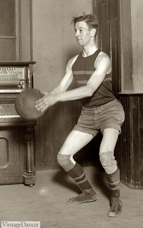 Men's Vintage Gym Clothes 1920s-1950s | Sweatshirts, Shorts, Tops ...