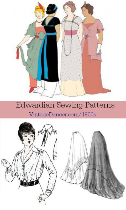Edwardian Sewing Patterns- Dresses, Skirts, Blouses, Costumes