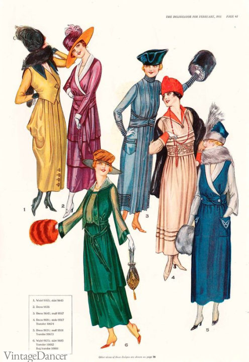 Fashion in 1918 - Women and Men During WWI