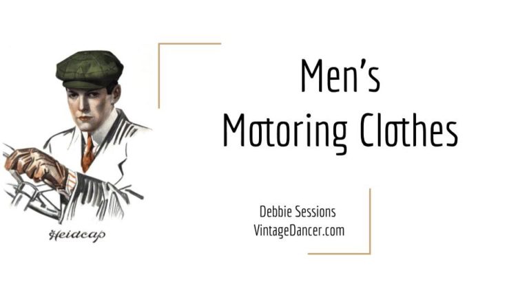 Edwardian Men's Motoring Clothes