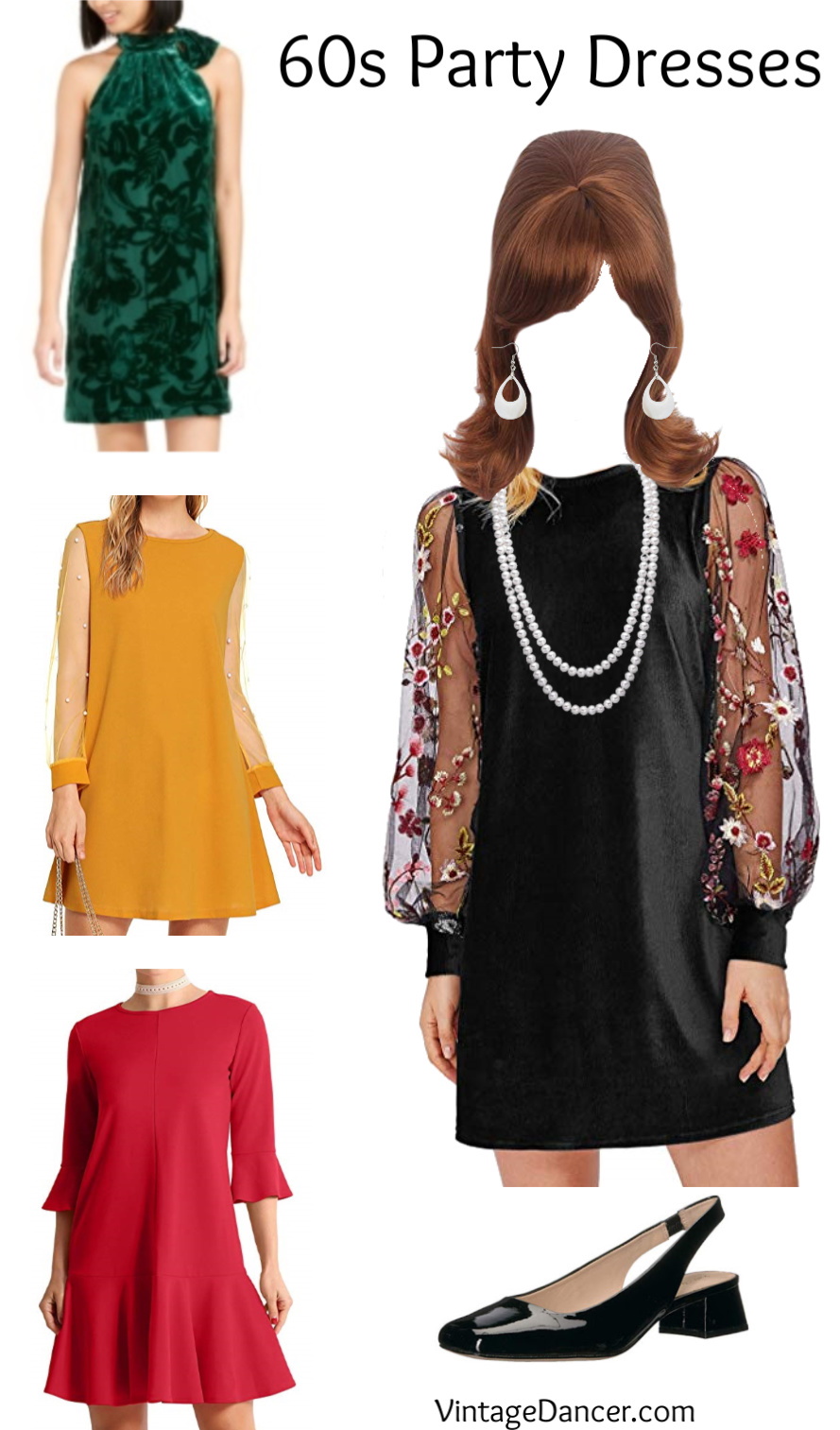 1960s Outfit Ideas | Mod, Hippie, Casual, Housewife, Party