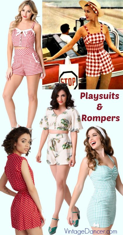 Vintage Rompers, Playsuits | Retro, Pin Up, Rockabilly Playsuits