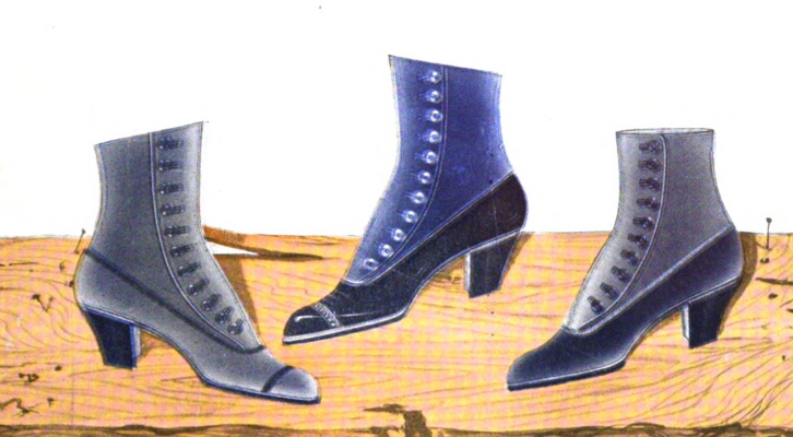 Edwardian Shoes Styles, 1900s Shoes & Boots for Women