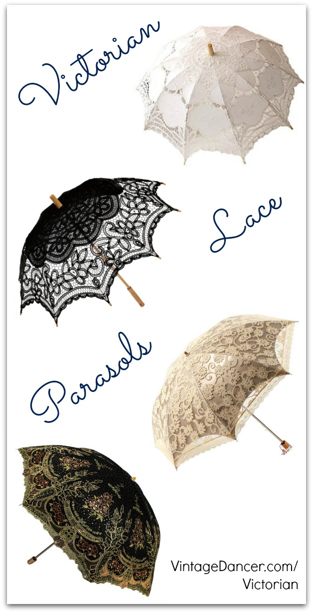 Victorian Parasol and Lace Umbrellas