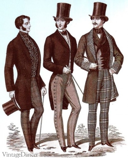 Victorian Men's Suits, Frock Coats, Cutaway Coats