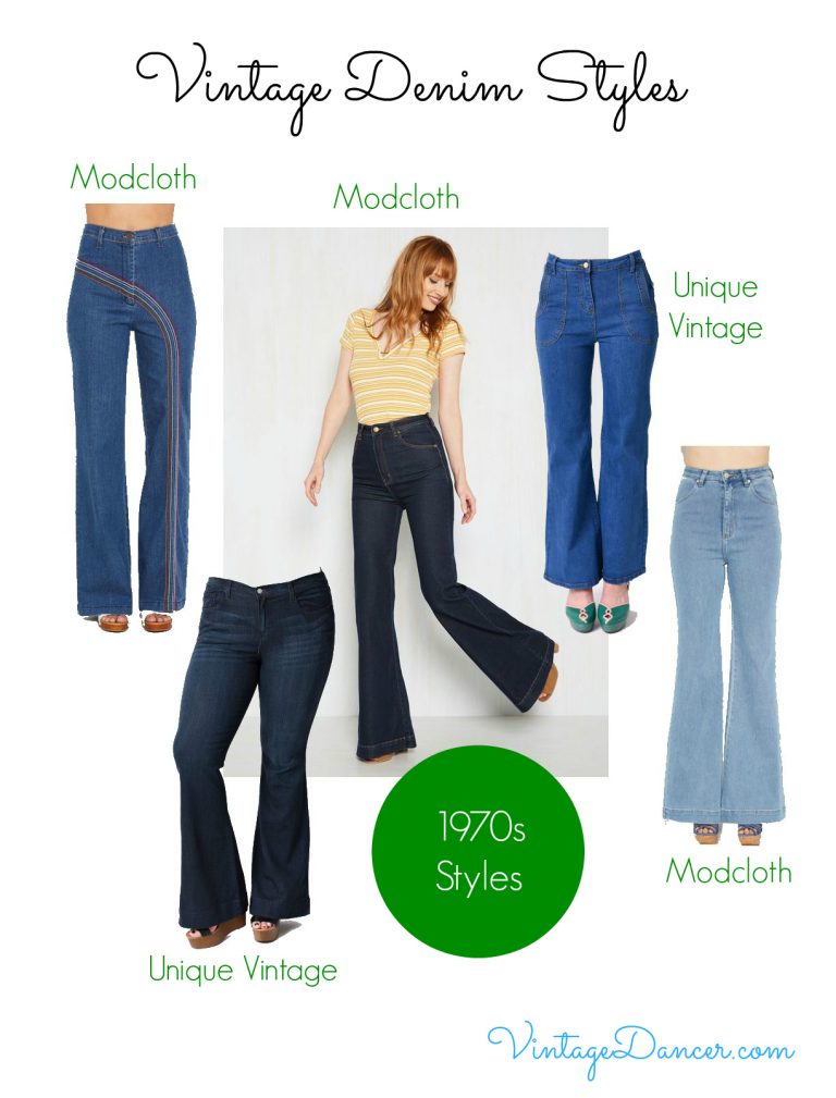 Vintage Jeans 1930s-1970s History for Women