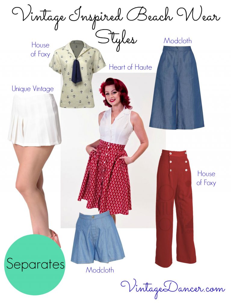 Vintage Summer Clothes, Beach Outfits