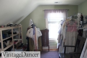 An Organized Costume Closet / Vintage Clothing Room