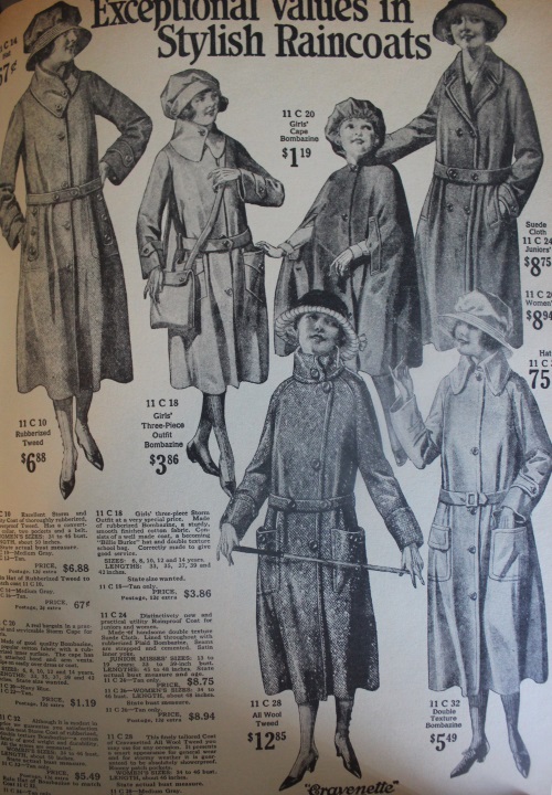 History of Vintage Raincoats, Jackets and Capes for Women