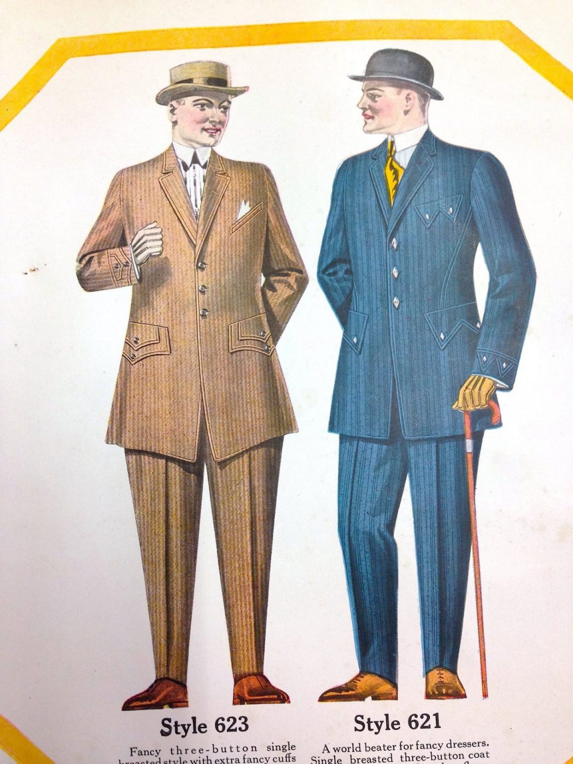 Men's Rah Rah Suits 1908 to 1918