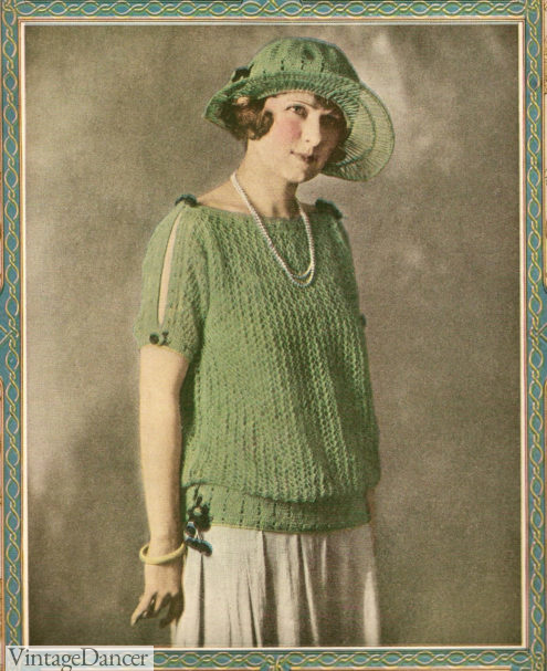 Ladies' 1920s Sweaters and Cardigans History